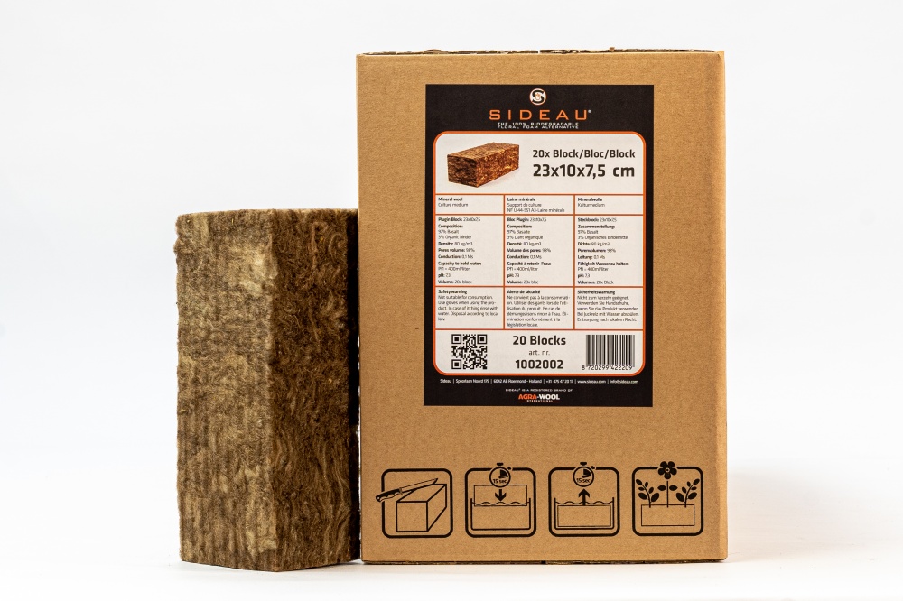 Agra Wool Sideau® Biodegradable Floral Foam Alternative | 20 Blocks